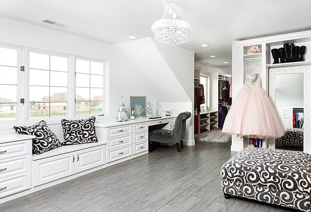 Closets With Angled Walls and Ceilings